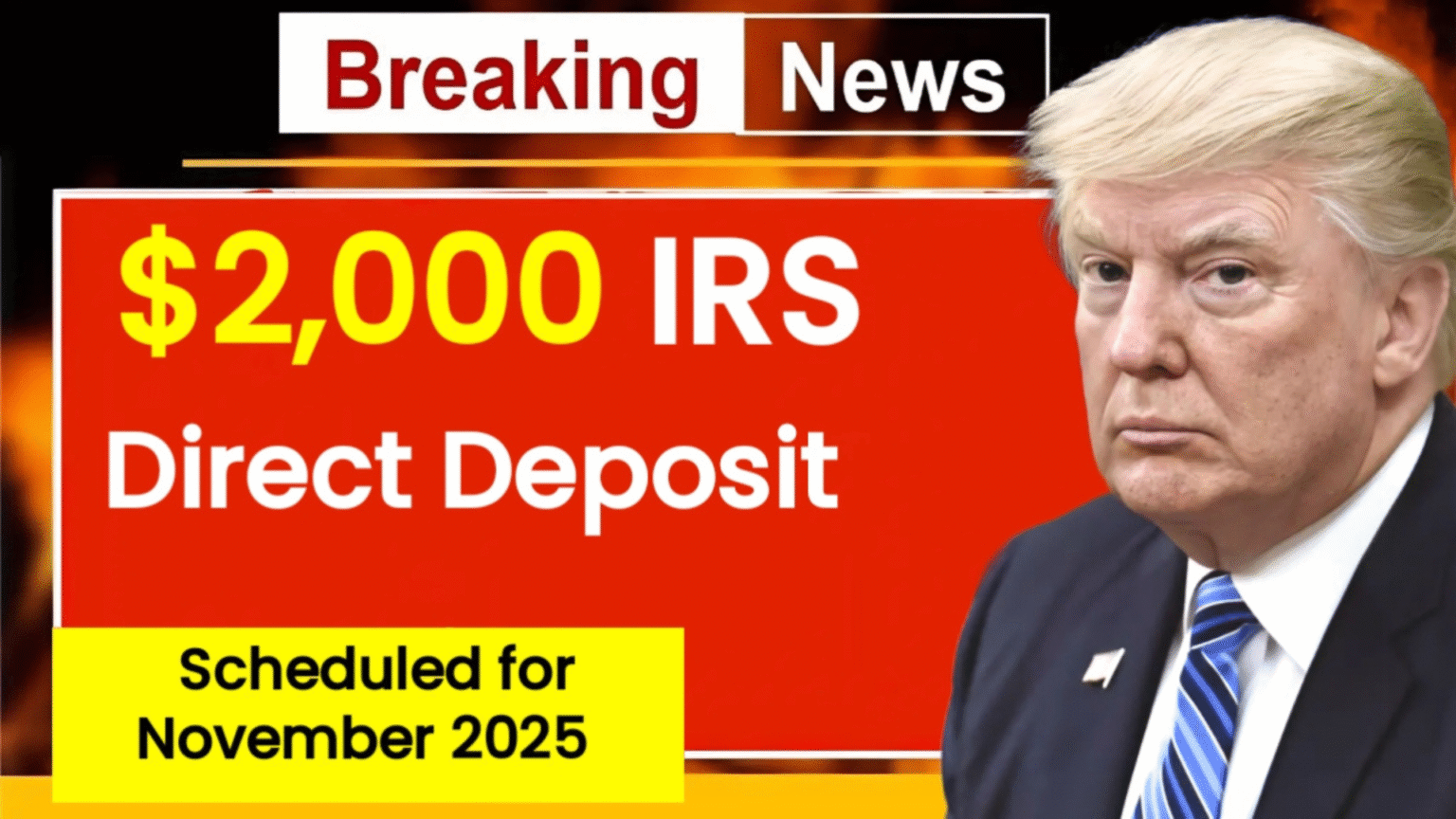 $2,000 IRS Direct Deposit Scheduled November 2025: Full Eligibility ...