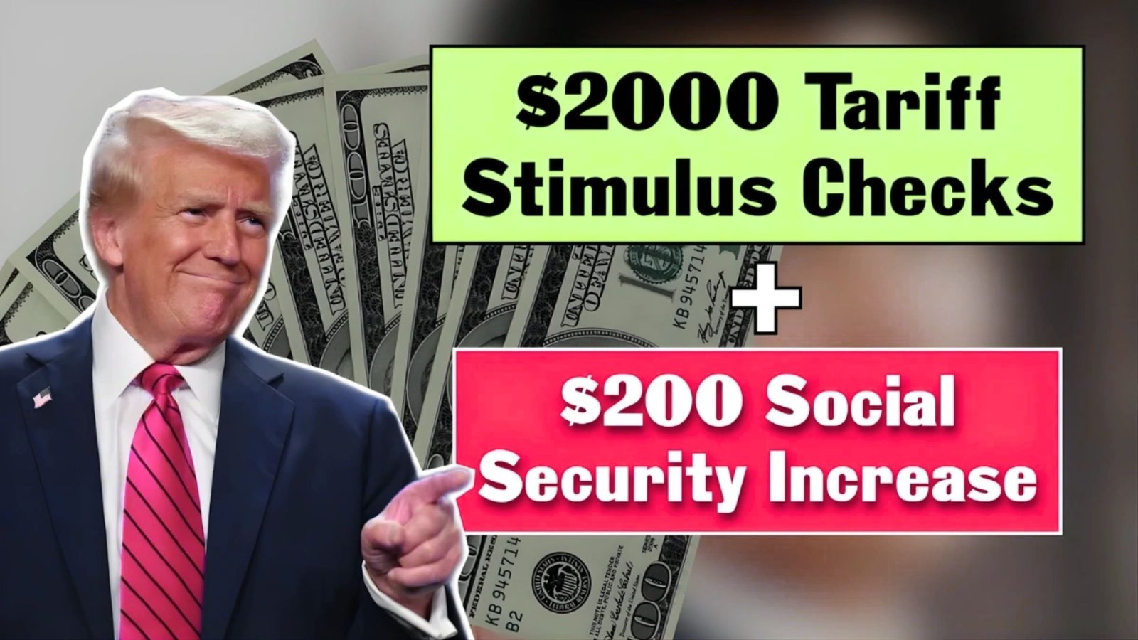 $2,000 Tariff Stimulus Check + $200 Social Security Boost Coming in ...